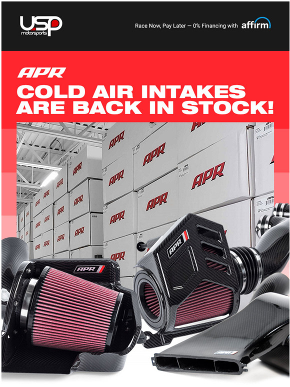USP Motorsports: These APR Cold Air Intakes are Back In Stock | Milled