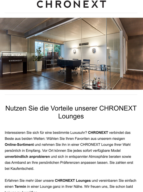 CHRONEXT: Nutzen Sie die Vorteile unserer CHRONEXT Lounges | Milled