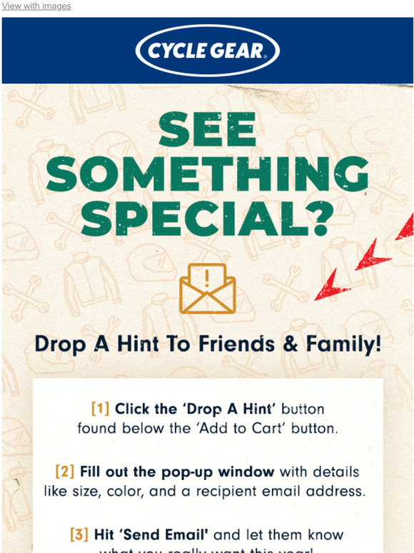 Cycle Gear: Wink Wink, Nudge Nudge | Milled