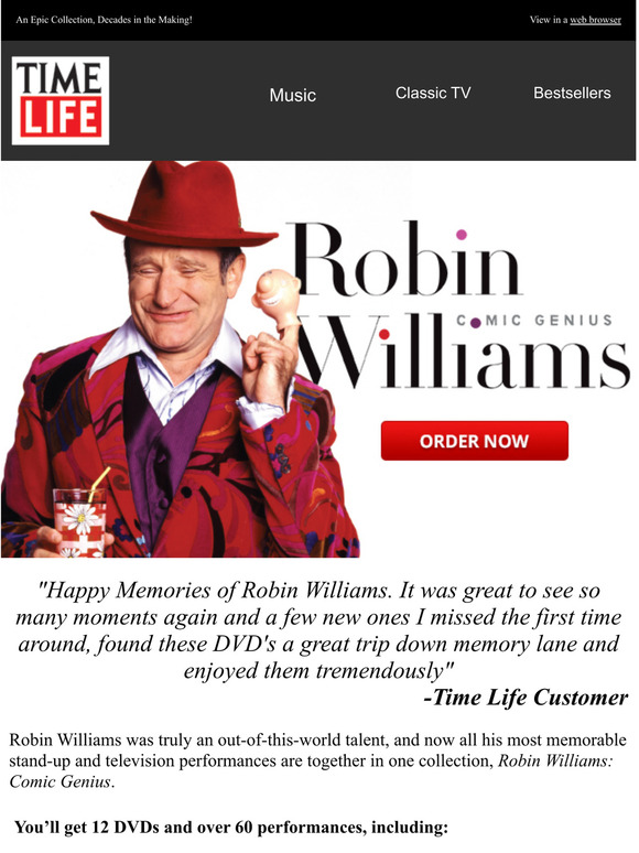 TimeLife.com: Robin Williams: Comic Genius is a Fan Favorite! | Milled
