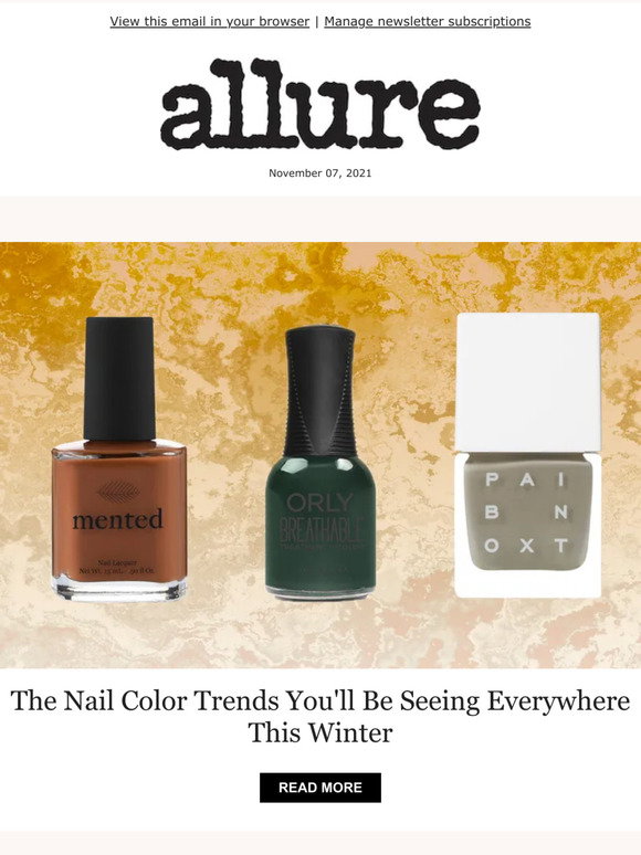 Allure: The Top Nail Color Trends for Winter 2021 | Milled