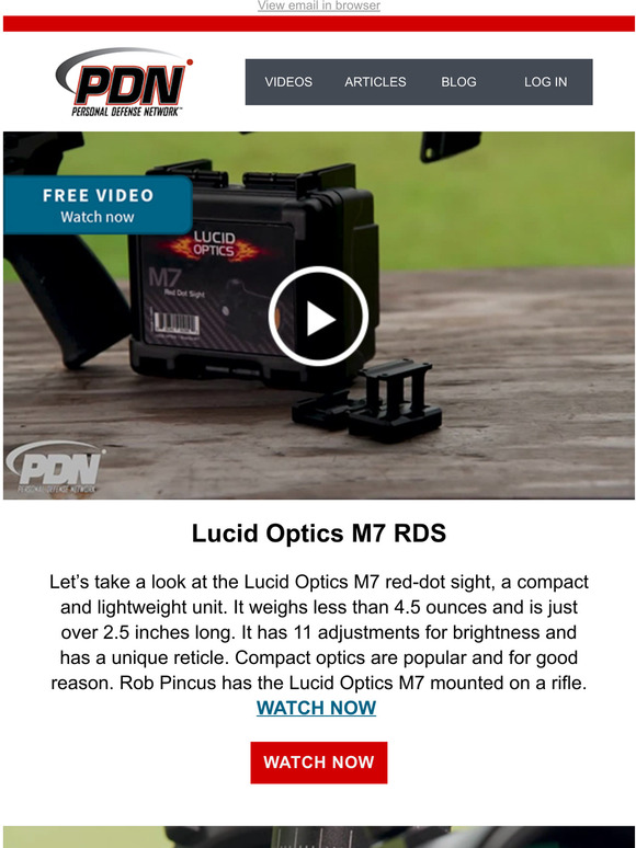 Personal Defense Network: Lucid Optics M7 RDS & L7 Rifle Scope | Milled