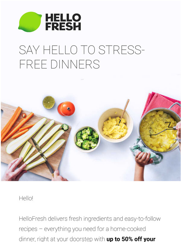 HelloFresh: Choose a plan that's right for you! | Milled