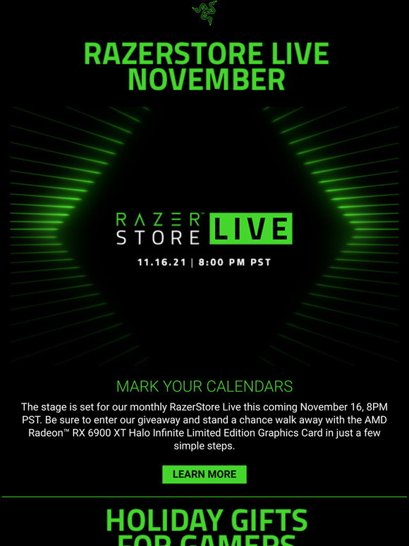 Razer: RazerStore Live Is Back This November | Milled