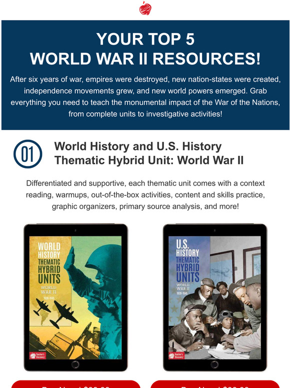 Teacher's Discovery: Your Top 5 World War II Resources for Social ...
