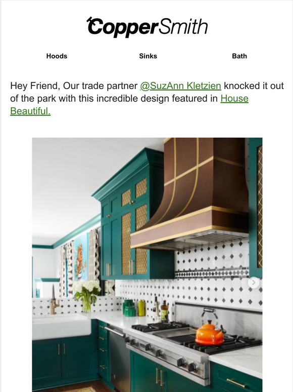 World CopperSmith: Project Spotlight - SuzAnne Kletzien Design | Milled