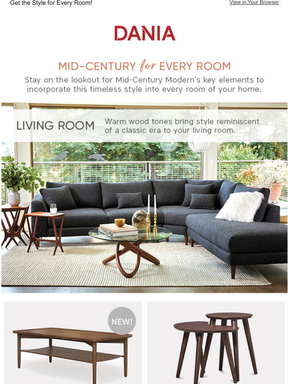 Dania Furniture: Mid-Century Modern | Milled