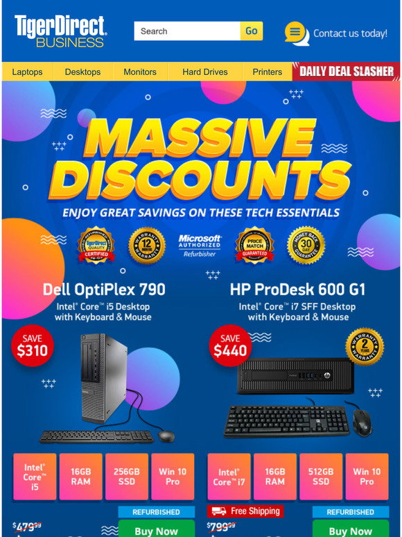 TigerDirect: Massive Rollbacks! $359 HP i7 PC w/ Keyboard & Mouse! | Milled