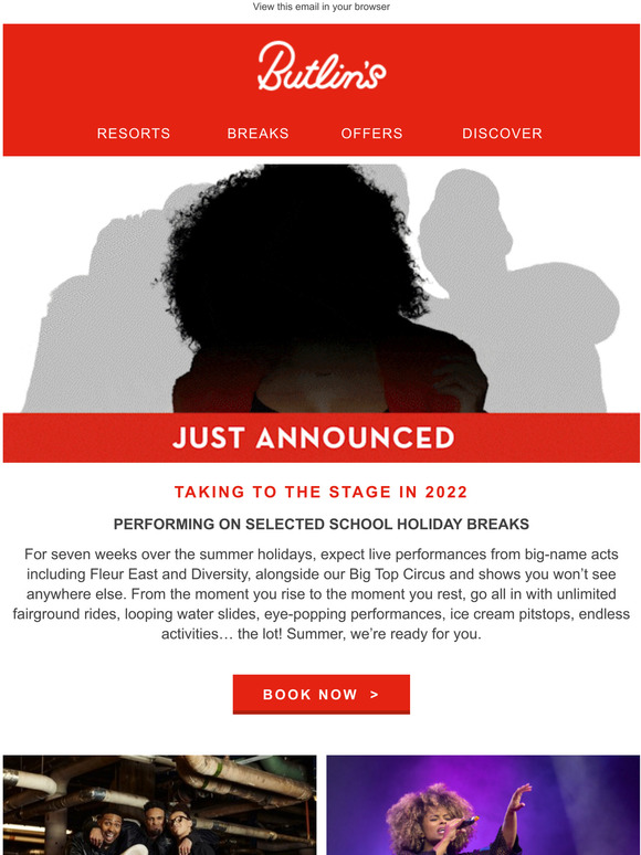 Butlins: Just announced for 2022! | Milled