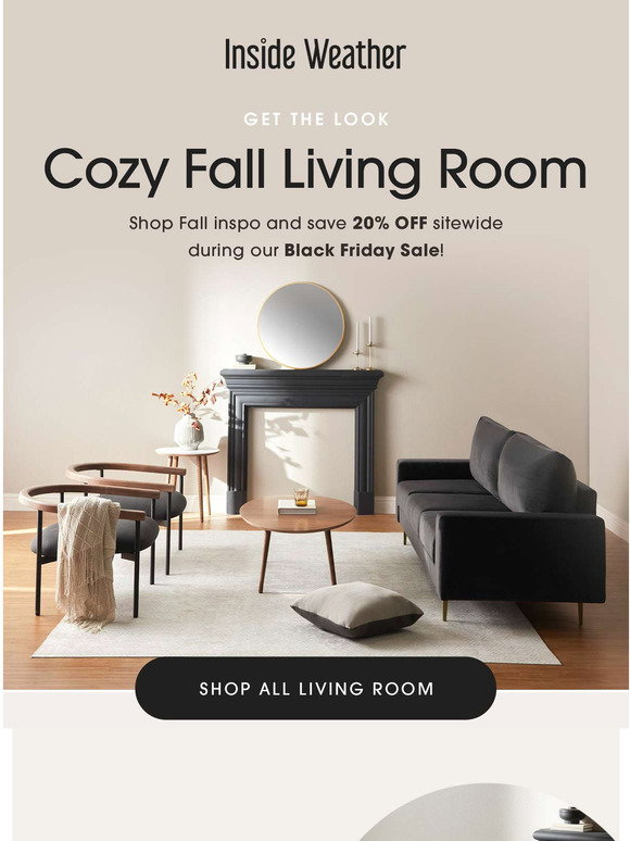 Inside Weather: Get the look: Cozy Fall Living Room | Milled