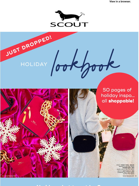 SCOUT Bags: Check out our NEW Holiday Lookbook | Milled