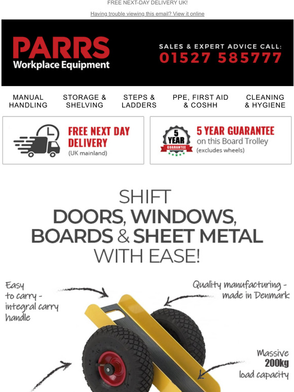 Parrs: Clever solutions for shifting boards, panels, windows & more ...