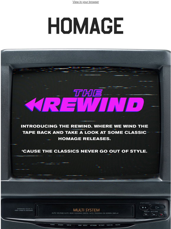 Homage: HOMAGE Rewind! Top sellers + old favorites. | Milled