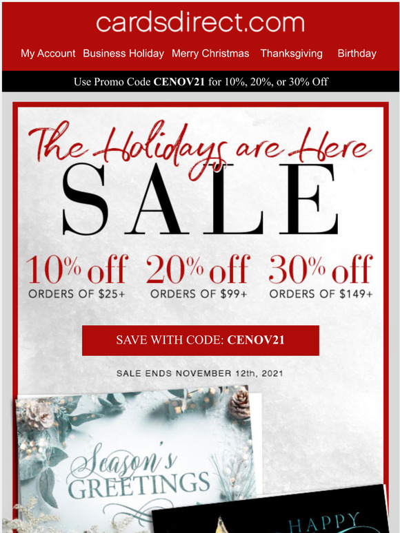 CardsDirect: Holidays are Here Sale ENDS Friday! Order Now | Milled