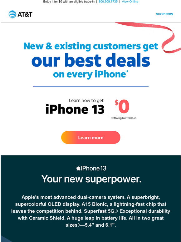 AT&T Wireless: iPhone 13 is here | Milled