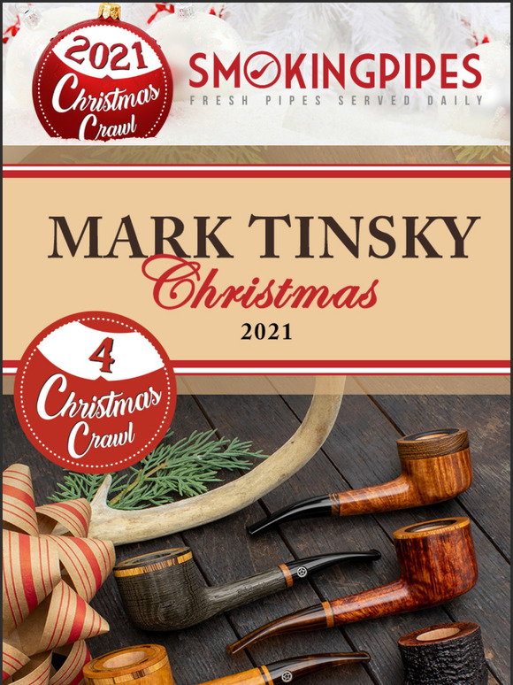 Smokingpipes: Mark Tinsky Christmas 2021 Pipes | Milled