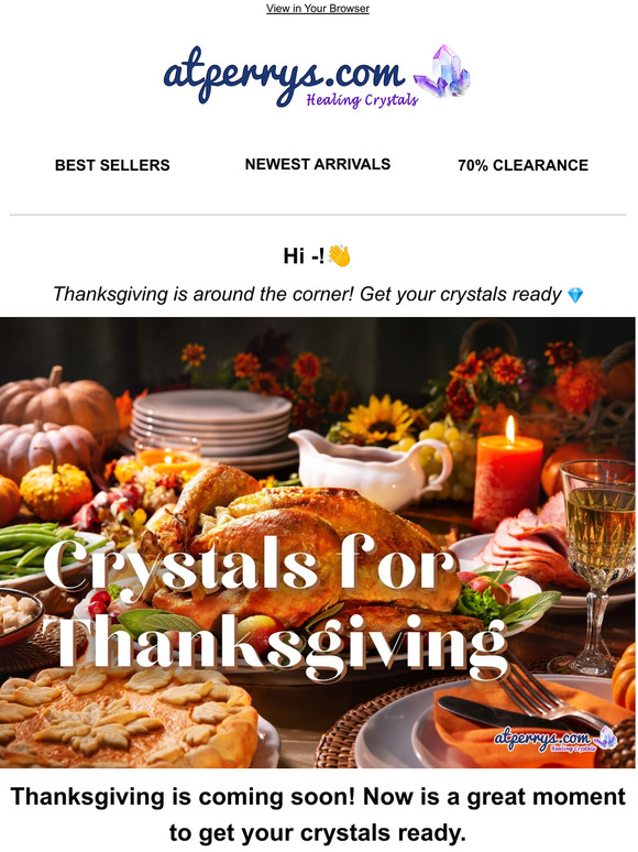 AtPerry's Healing Crystals: Get ready for Thanksgiving with those ...