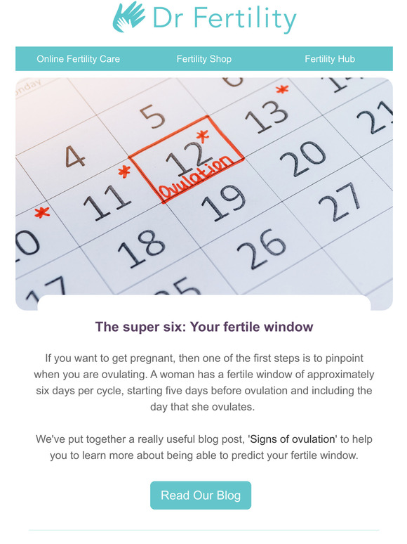 Dr Fertility: The Super Six: Your Fertile Window | Milled