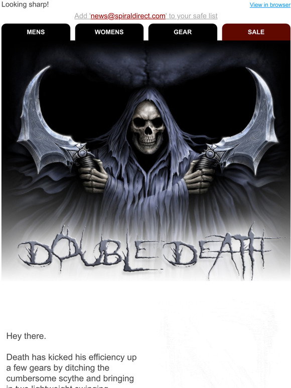 Spiral Direct: Don't Miss a DOUBLE design DROP! - Double Death & Dragon ...