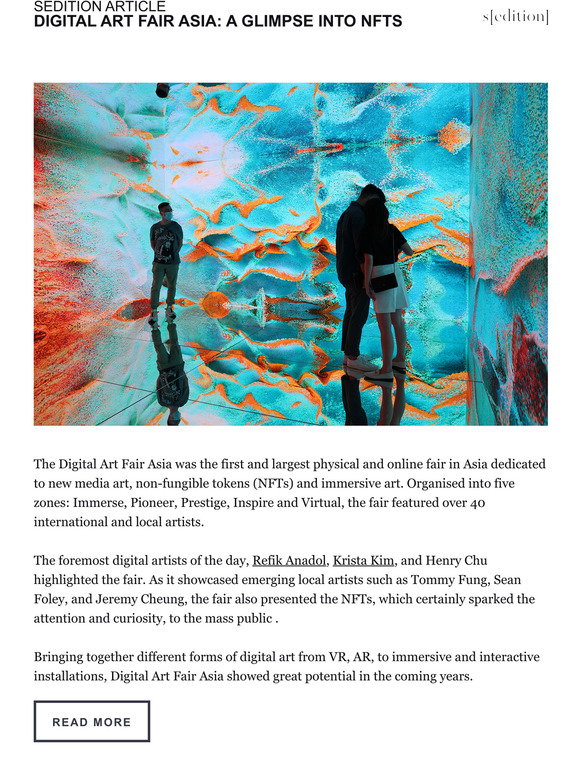 Sedition: Digital Art Fair Asia: A glimpse into NFTs | Milled