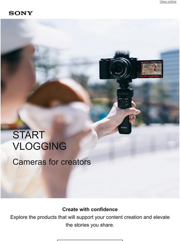 Sony: Start Vlogging with Sony: Cameras for creators | Milled