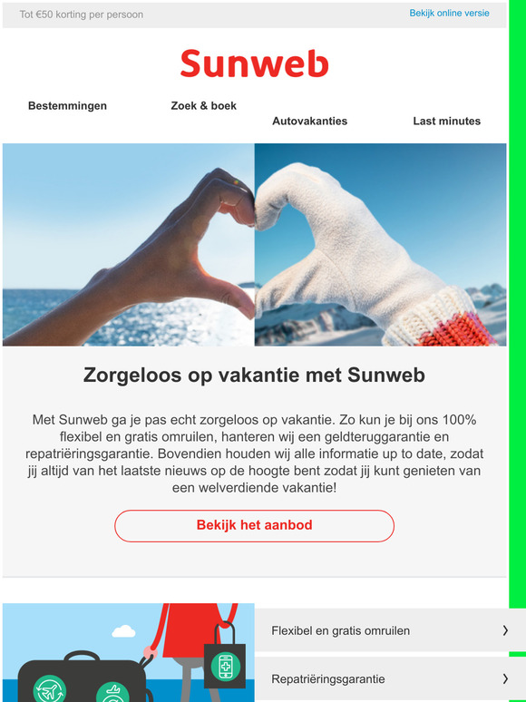 Sunweb: Zorgeloos op vakantie met Sunweb | Milled