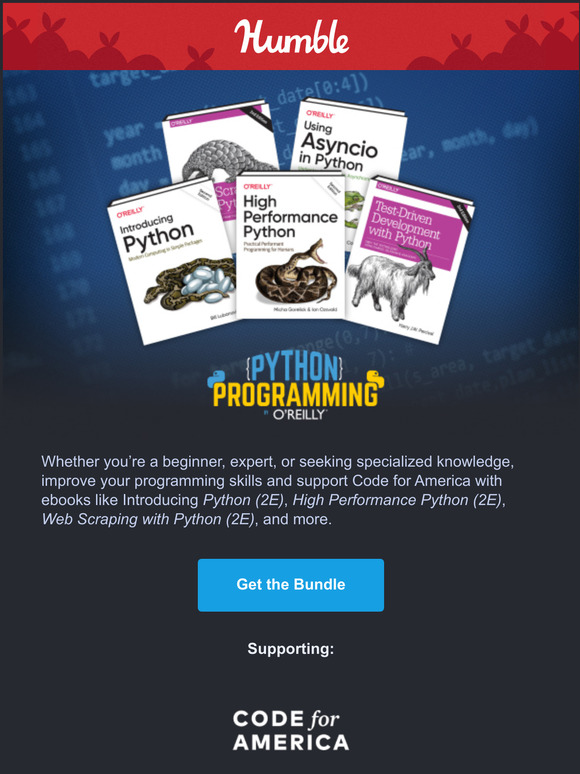 Humble Bundle Plus Up Your Python Coding Skills And Get A Crash Course On Almost Anything Milled