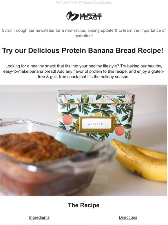 Muscle Feast: Try our Protein Banana Bread Recipe! | Milled