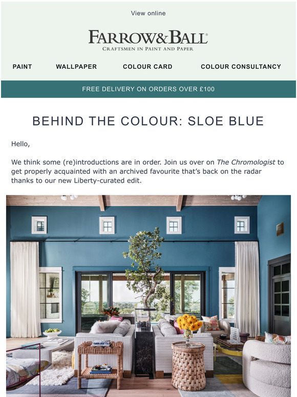 Farrow & Ball: Behind the Colour: Sloe Blue | Milled