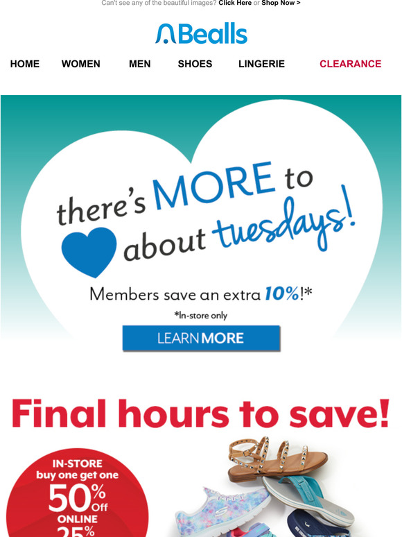 Bealls Florida: Final hours. It's your day to save! | Milled