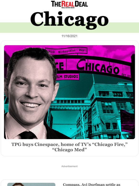 The Real Deal: TPG buys Cinespace, home of TVs Chicago Fire, Chicago ...