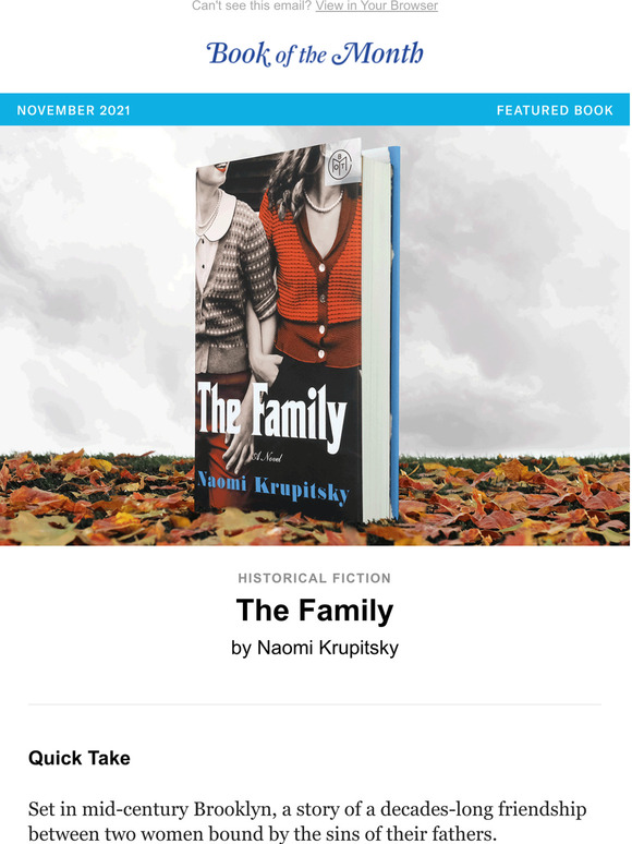 Book of the Month: A tale of two mafia daughters. | Milled