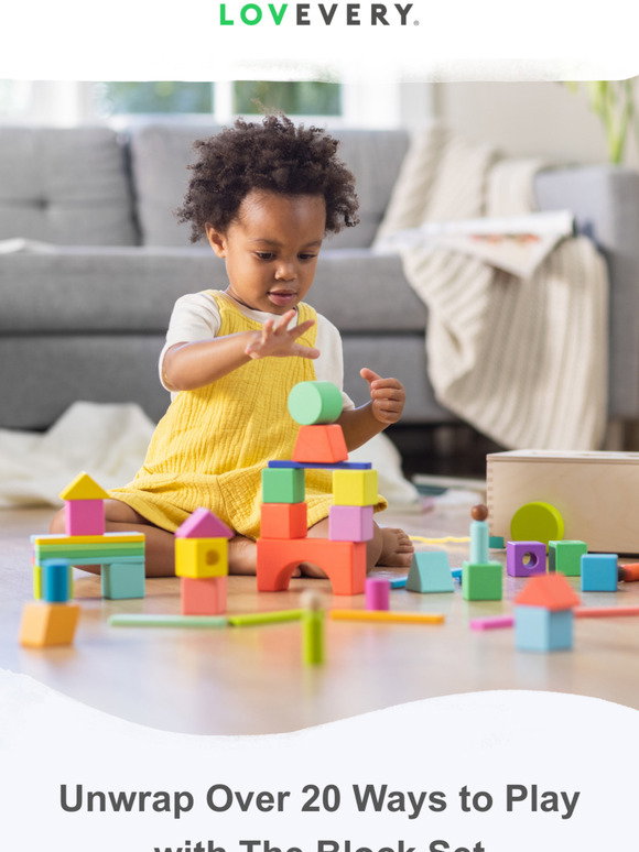 Lovevery: Give 20-gifts-in-1 with The Block Set | Milled