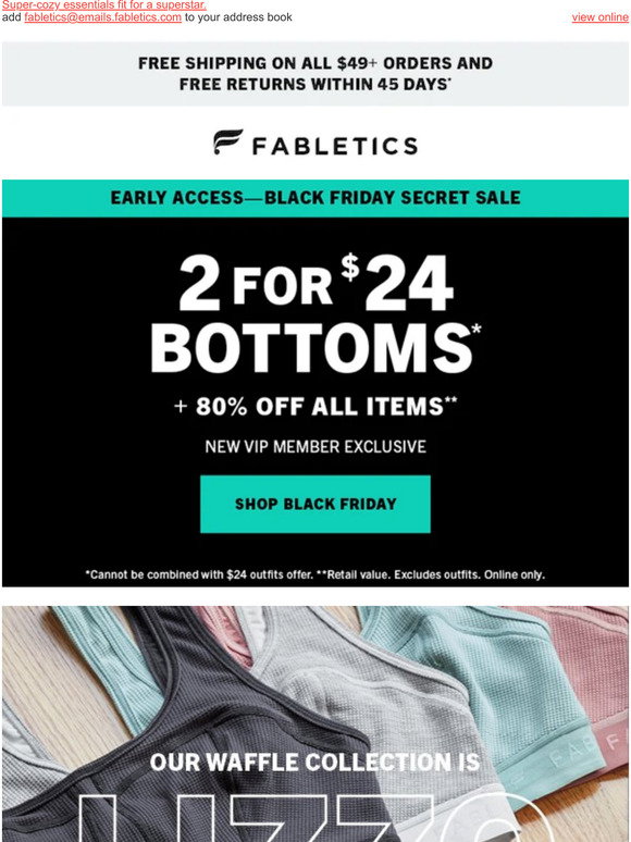 Fabletics: Our waffle collection is Lizzo approved | Milled