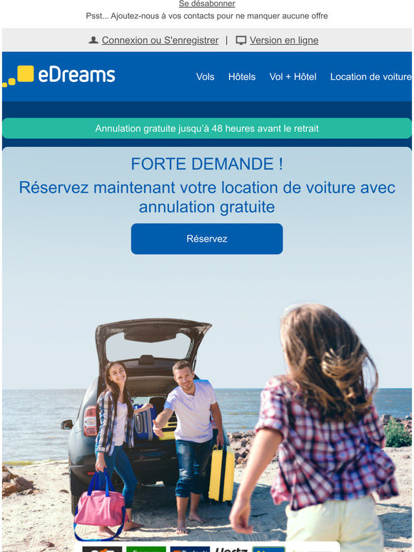 eDreams DE: Forte demande: Rservez avec flexibilit | Milled