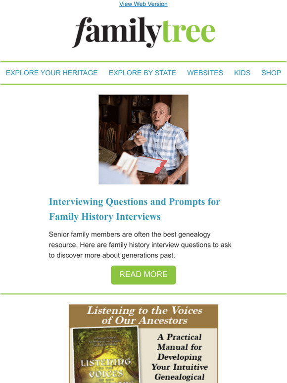 Family Tree Magazine: How to Record Family History for Future ...