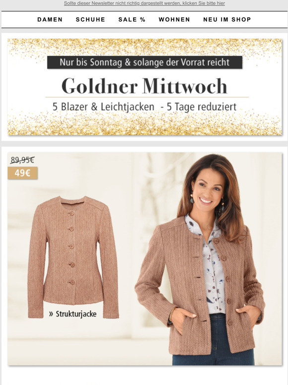 Atelier Gyldne Snittet: Goldner Mittwoch - Blazer & Leichtjacken ab 49 ...
