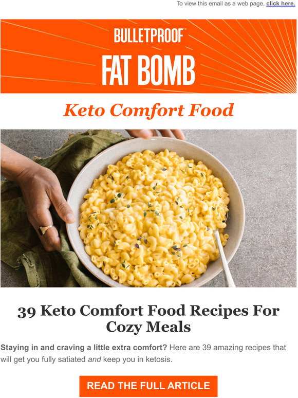 Bulletproof: The Fat Bomb: Comfort Food | Milled
