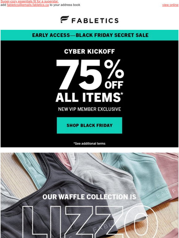 Fabletics: Our waffle collection is Lizzo approved | Milled