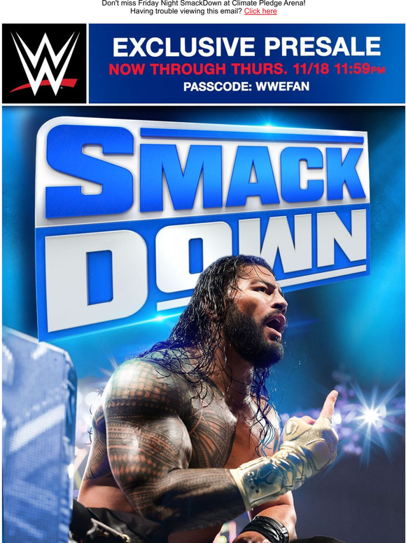 WWE Shop: Seattle! Be the First to Get Your Tickets! | Milled