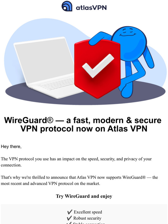 Atlas VPN: Atlas VPN now supports WireGuard protocol | Milled Atlas VPN: Atlas VPN now supports WireGuard protocol | Milled