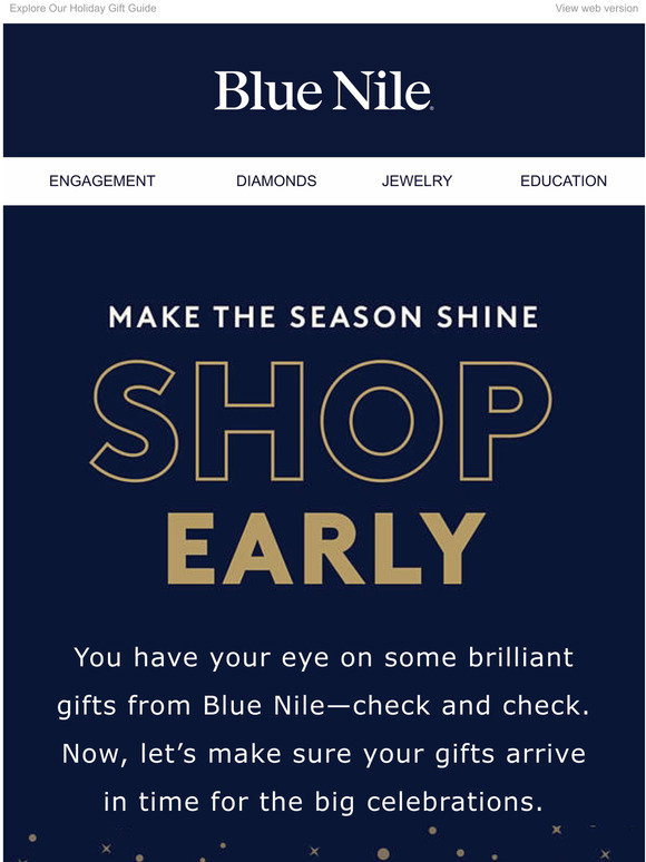 Blue Nile: Have Your Eye On The Perfect Gift? Shop Early This Year | Milled