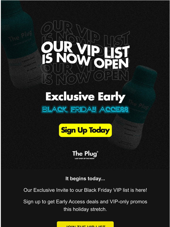 The Plug Drink: Your Early Access Invite is here! | Milled