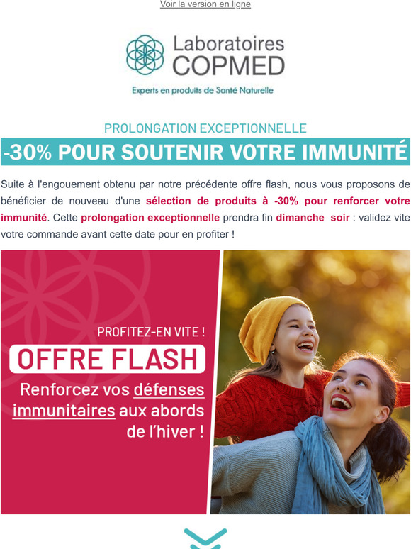 Copmed: Prolongation exceptionnelle : -30% sur une slection de produits ...