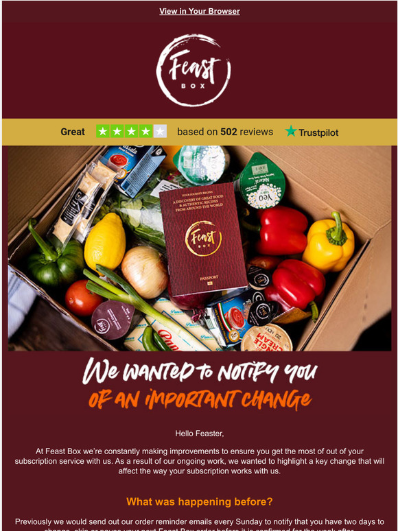 FeastBox: An important change is happening on Feast Box | Milled