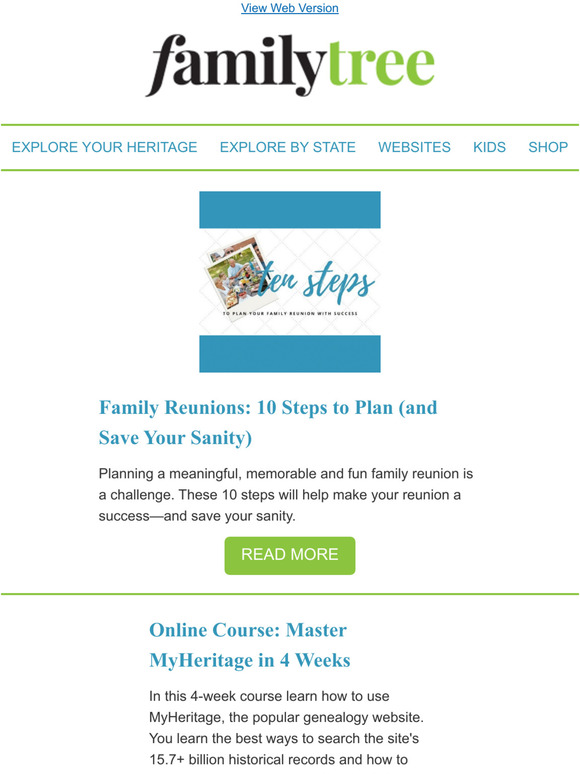 Family Tree Magazine: How to Plan a Family Reunion (+Free Checklist ...