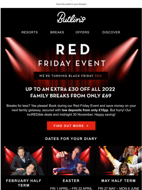 Butlins: Get your planning hat on! | Milled