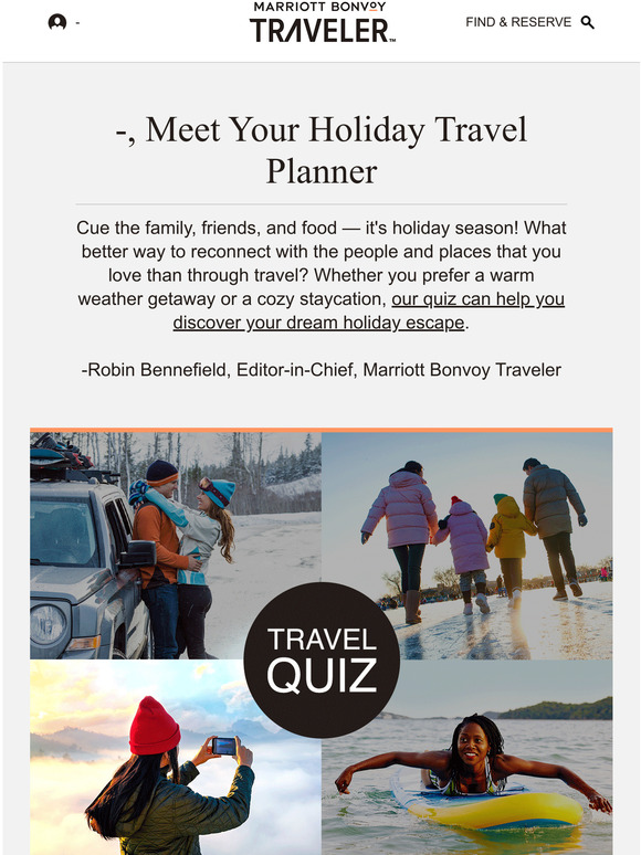Marriott: What's Your Ideal Holiday Escape? Take Our Quiz to Find Out ...