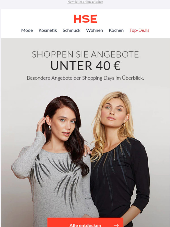 HSE24: XXL Happy Hour & Angebote unter 40 | Milled