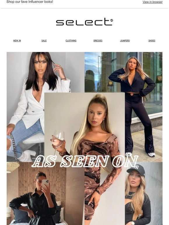 Select Fashion: The Influencer Style Guide | UP TO 60% OFF | Milled